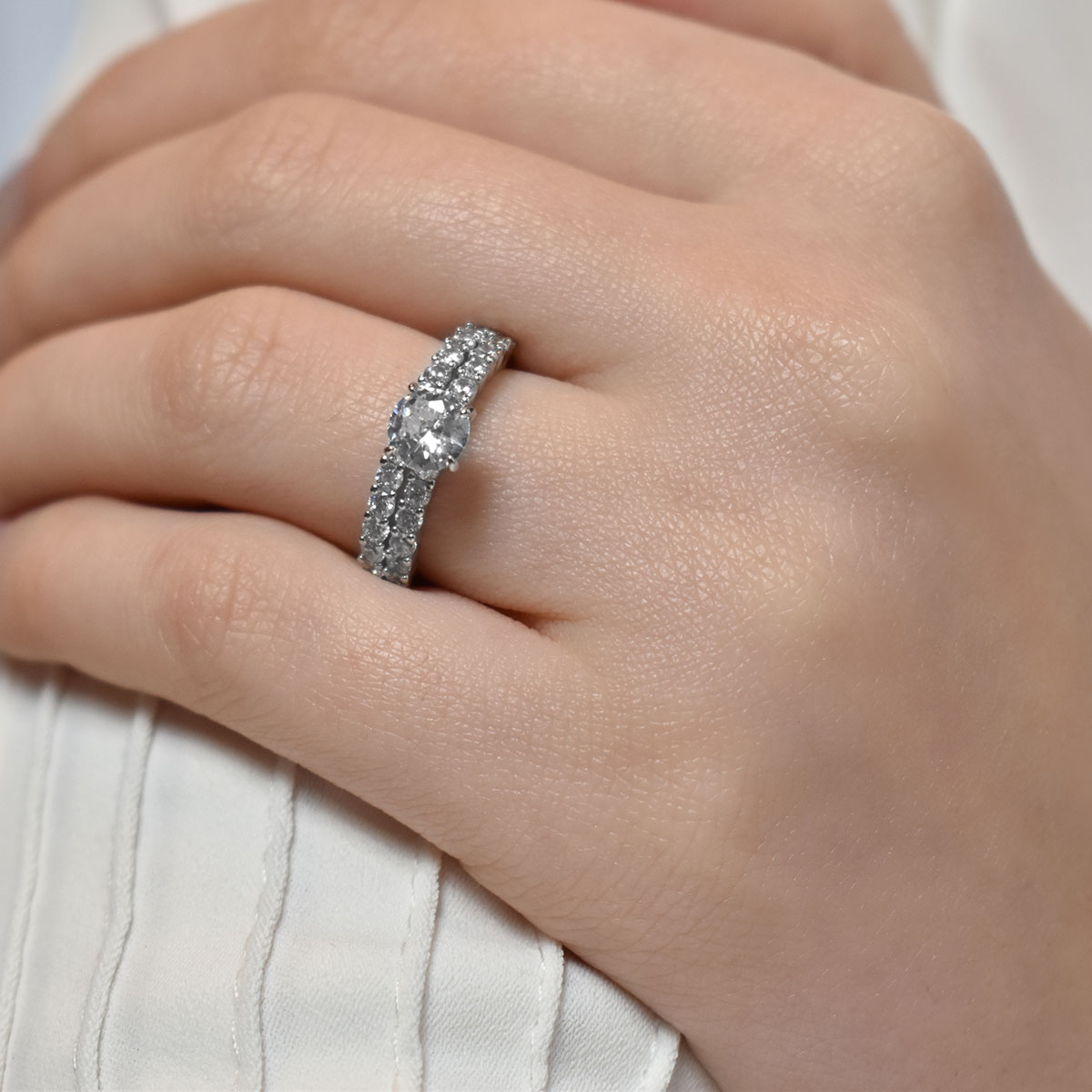 Twin Solitaire Rings - Mighzalalarab