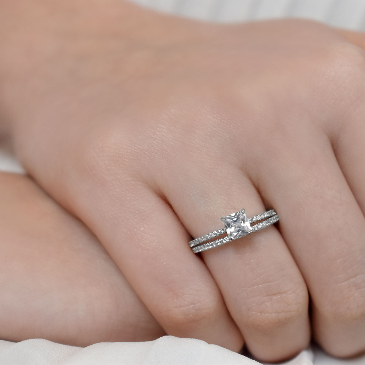 Chalk Twin Rings - Mighzalalarab