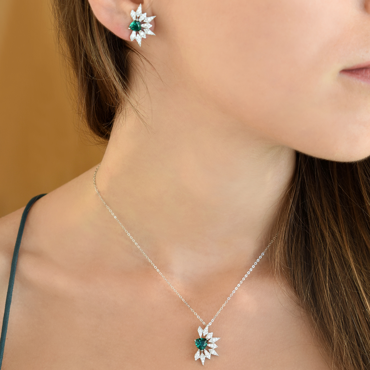 Keira Necklace And Earring Set - Mighzalalarab